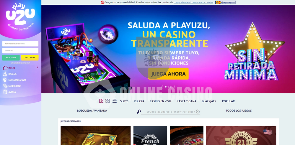 PlayUZU: ️ Reseña del Play UZU Casino 2023